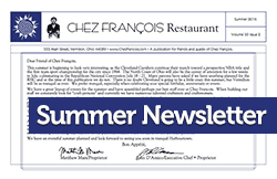 Chez Francois Restaurant | The best French Restaurant on the North Coast.